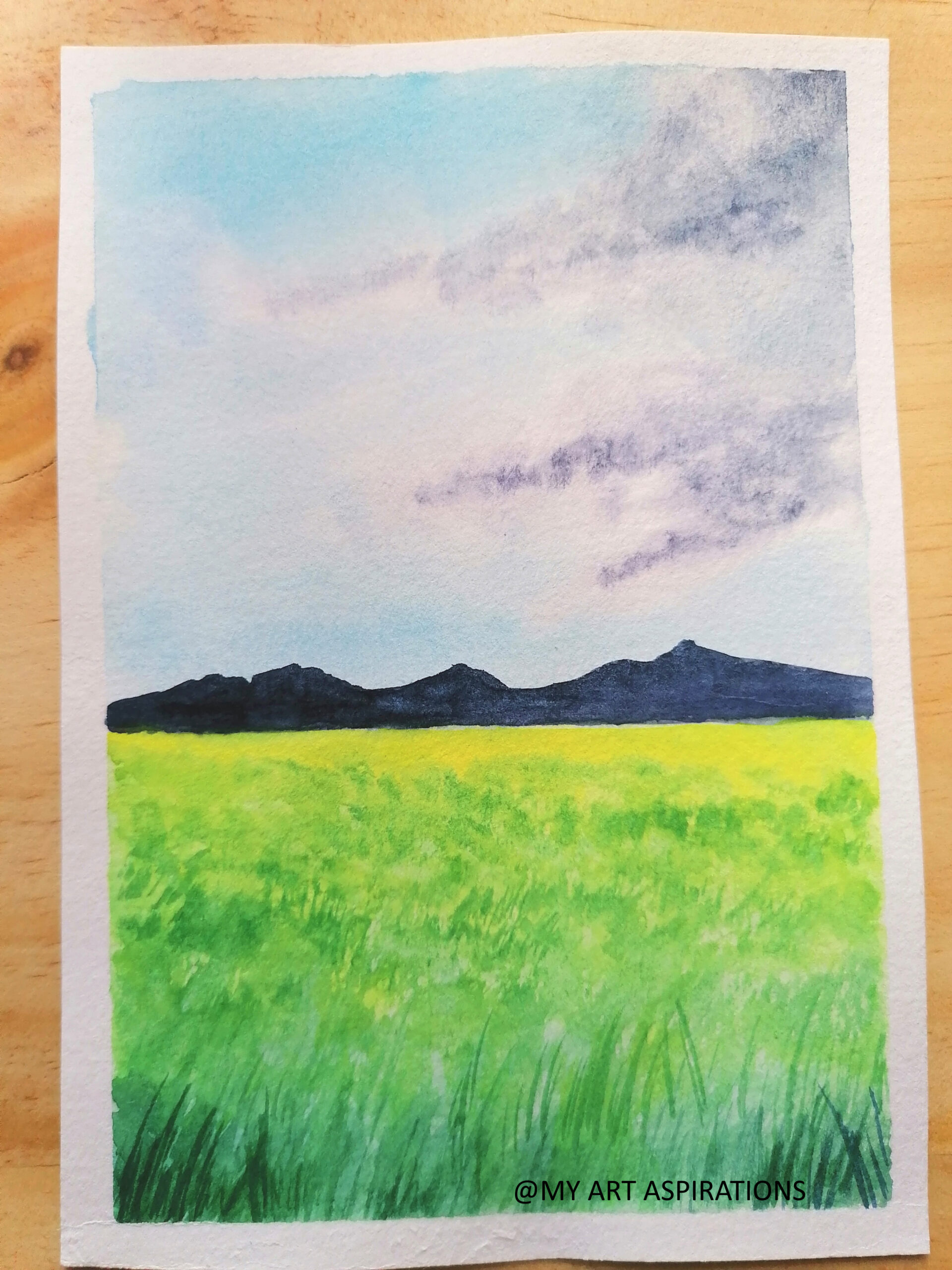 Easy Watercolor Landscape Ideas for Beginners - My Art Aspirations
