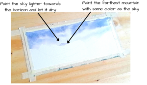 Simple Watercolor Mountain Tutorial for Beginners - My Art Aspirations