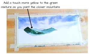 Simple Watercolor Mountain Tutorial for Beginners - My Art Aspirations
