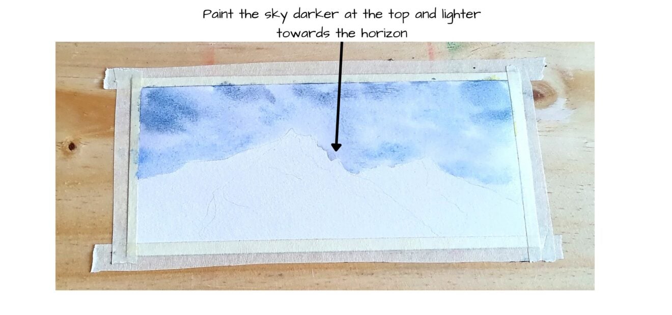 Simple Watercolor Mountain Tutorial for Beginners - My Art Aspirations