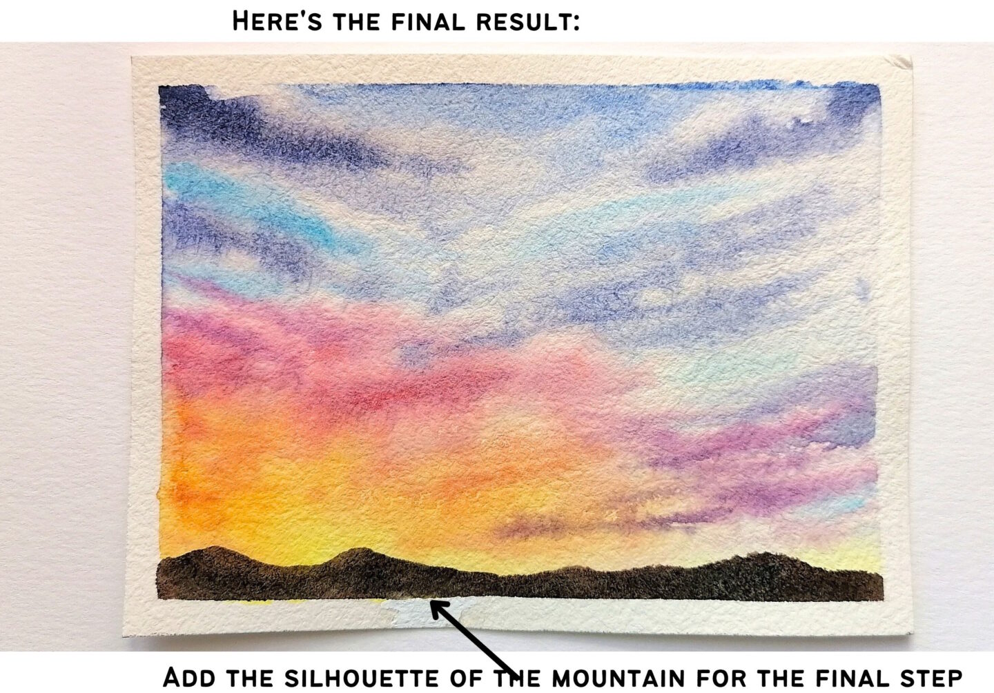 How to Paint a Watercolor Sunset (Ultimate Guide) - My Art Aspirations