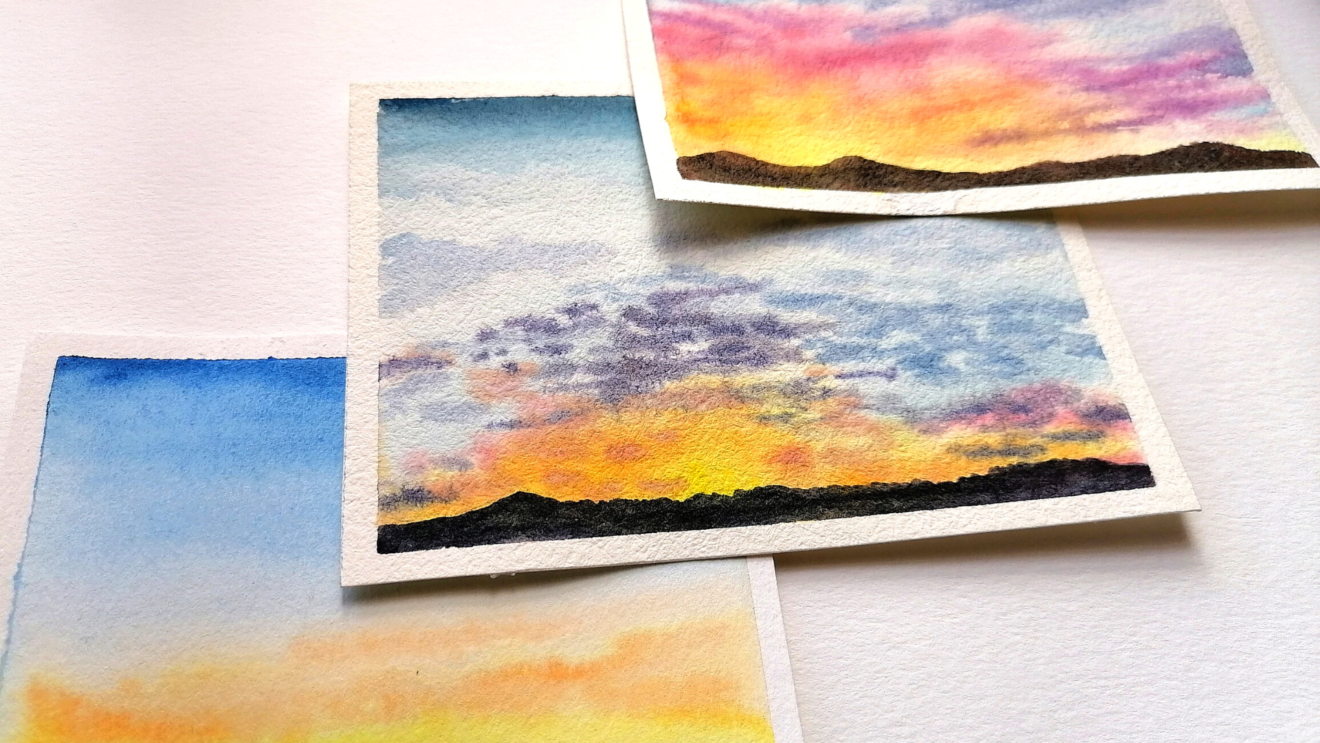 How to Paint a Watercolor Sunset (Ultimate Guide) - My Art Aspirations