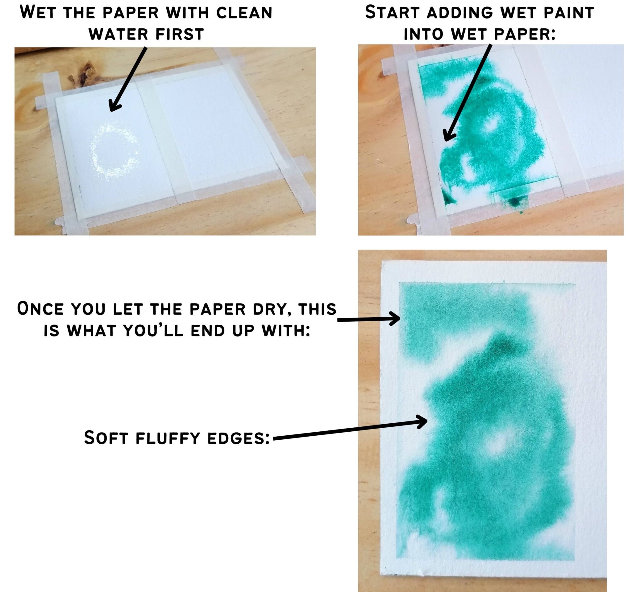 Watercolor Techniques Wet on Wet - How to get started - My Art Aspirations